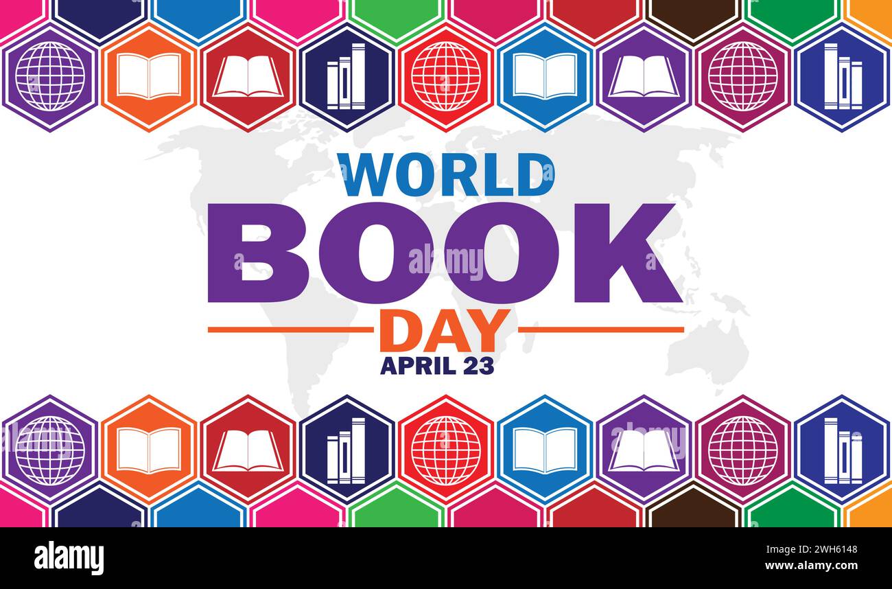 World Book Day Vector illustration. April 23. Holiday concept. Template ...