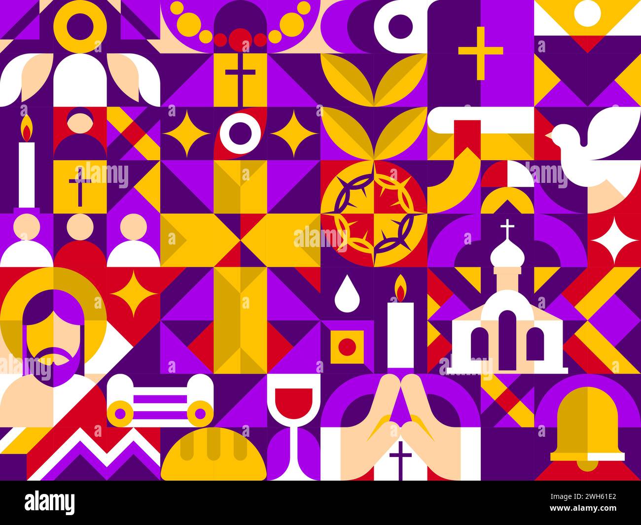 Jesus mosaic Stock Vector Images - Alamy