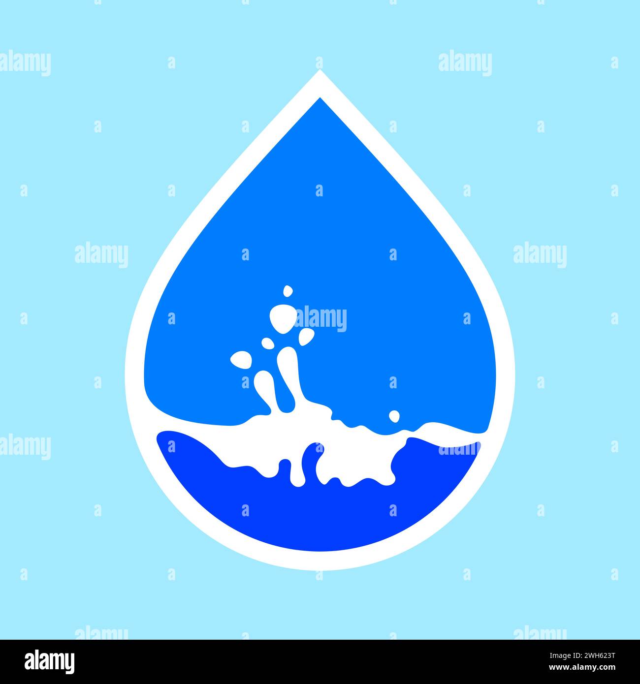 Water drop icon, can be used for logo or brand name, vector ...
