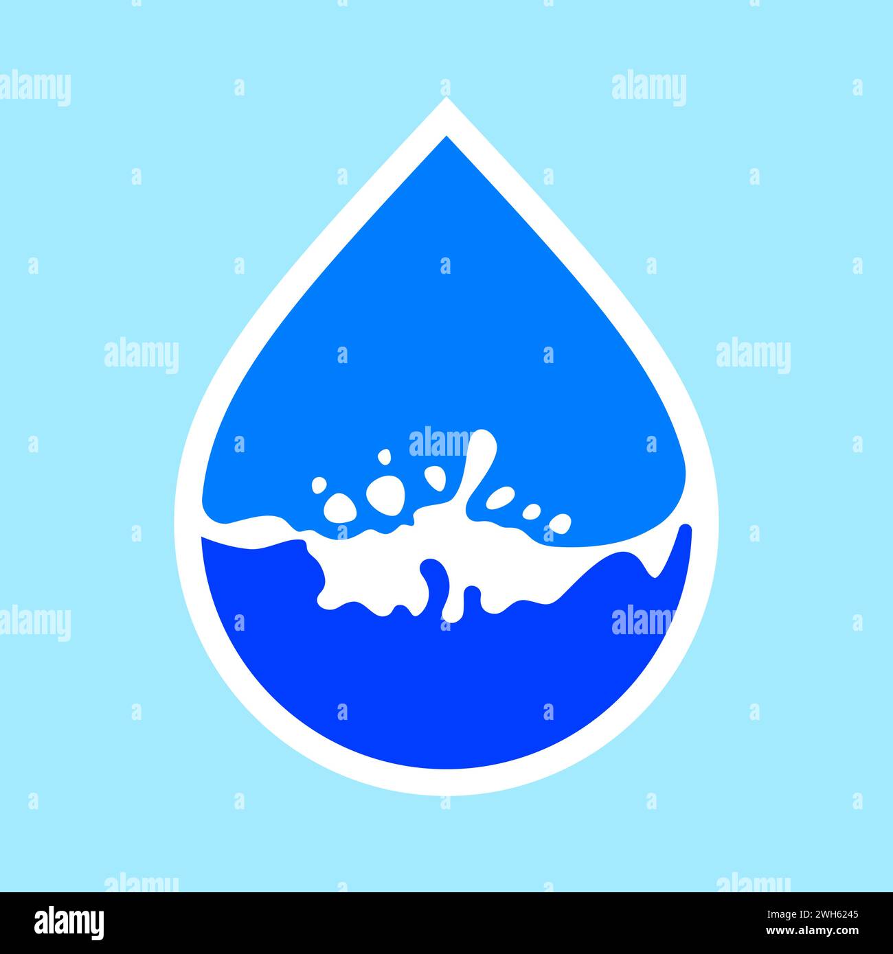 Water drop icon, can be used for logo or brand name, vector ...