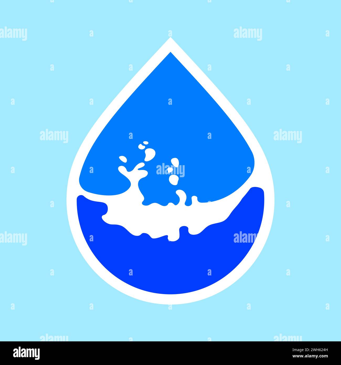 Water drop icon, can be used for logo or brand name, vector ...