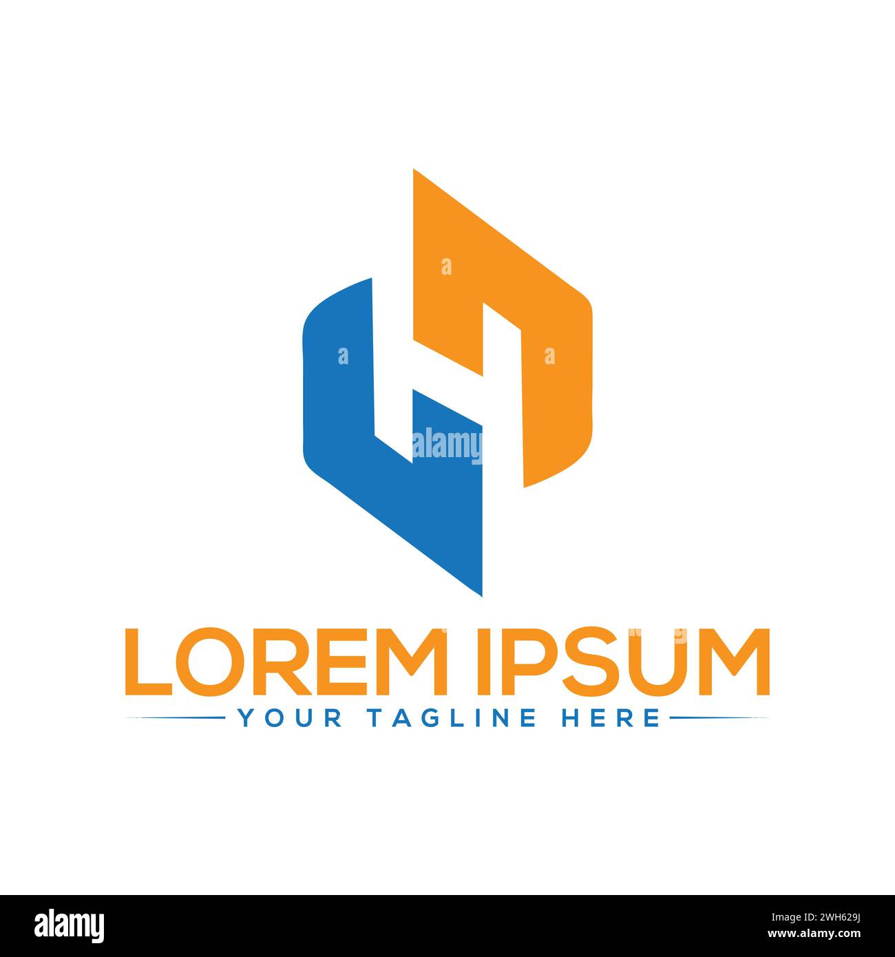 H Letter Logo Design. Creative and Modern H Logo Design Stock Vector ...