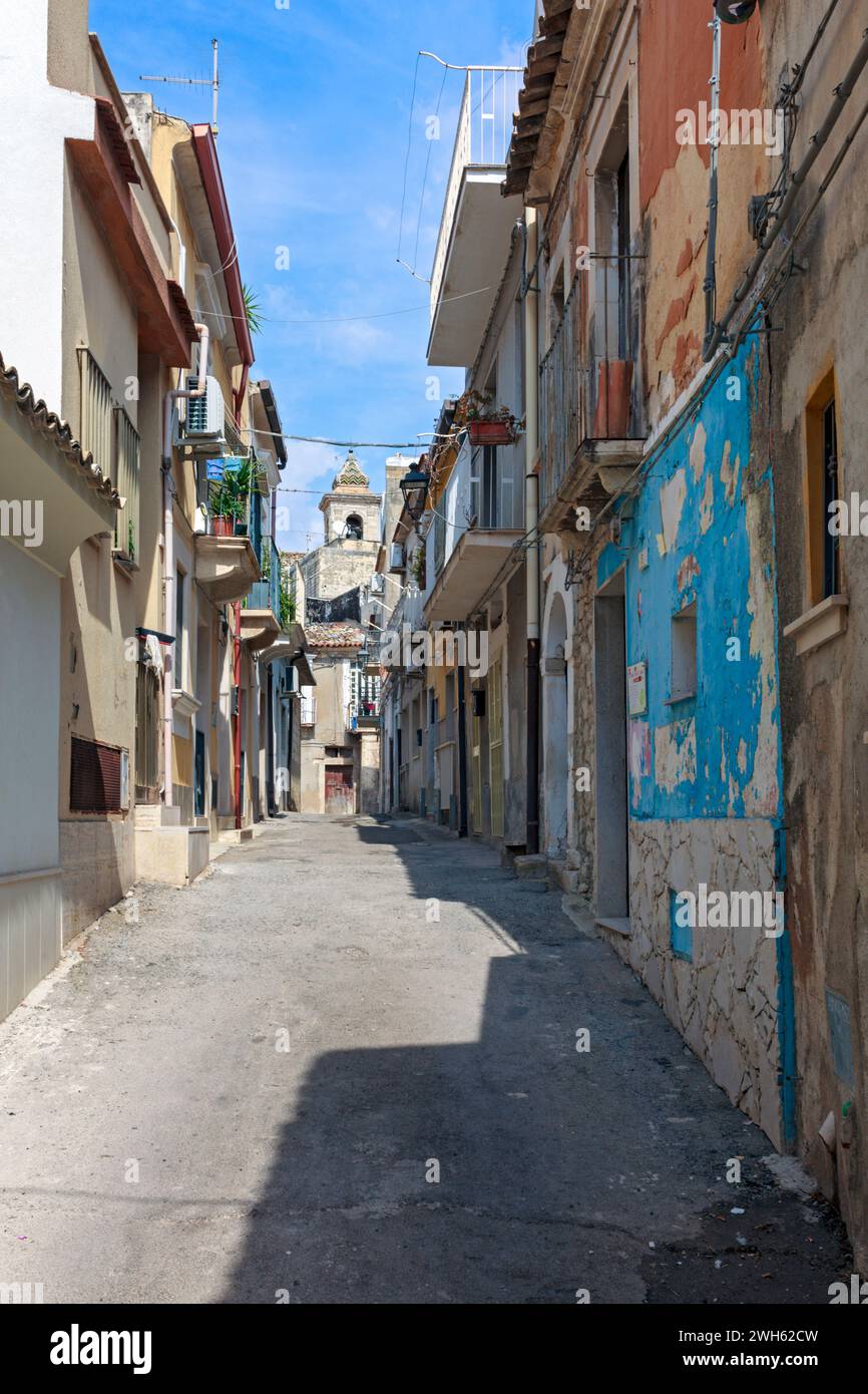 Streetview of Rosolini, Sicily Stock Photo - Alamy