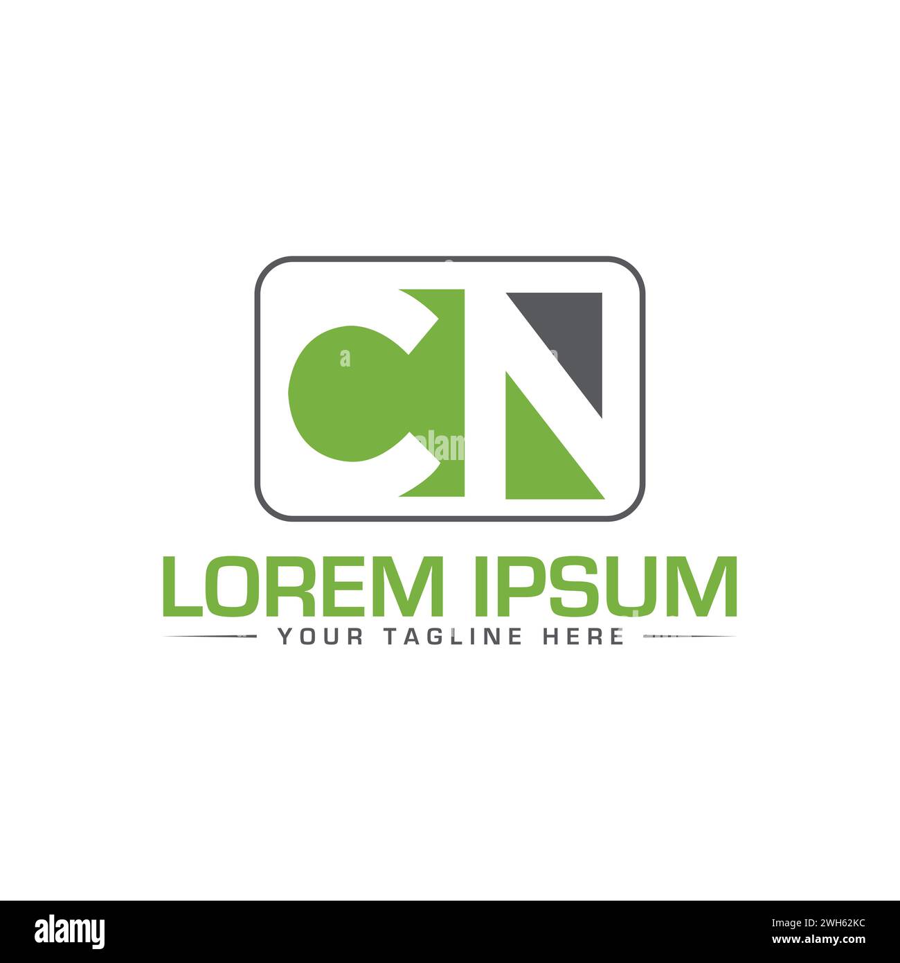 CN Letter Logo Design Stock Vector Image & Art - Alamy