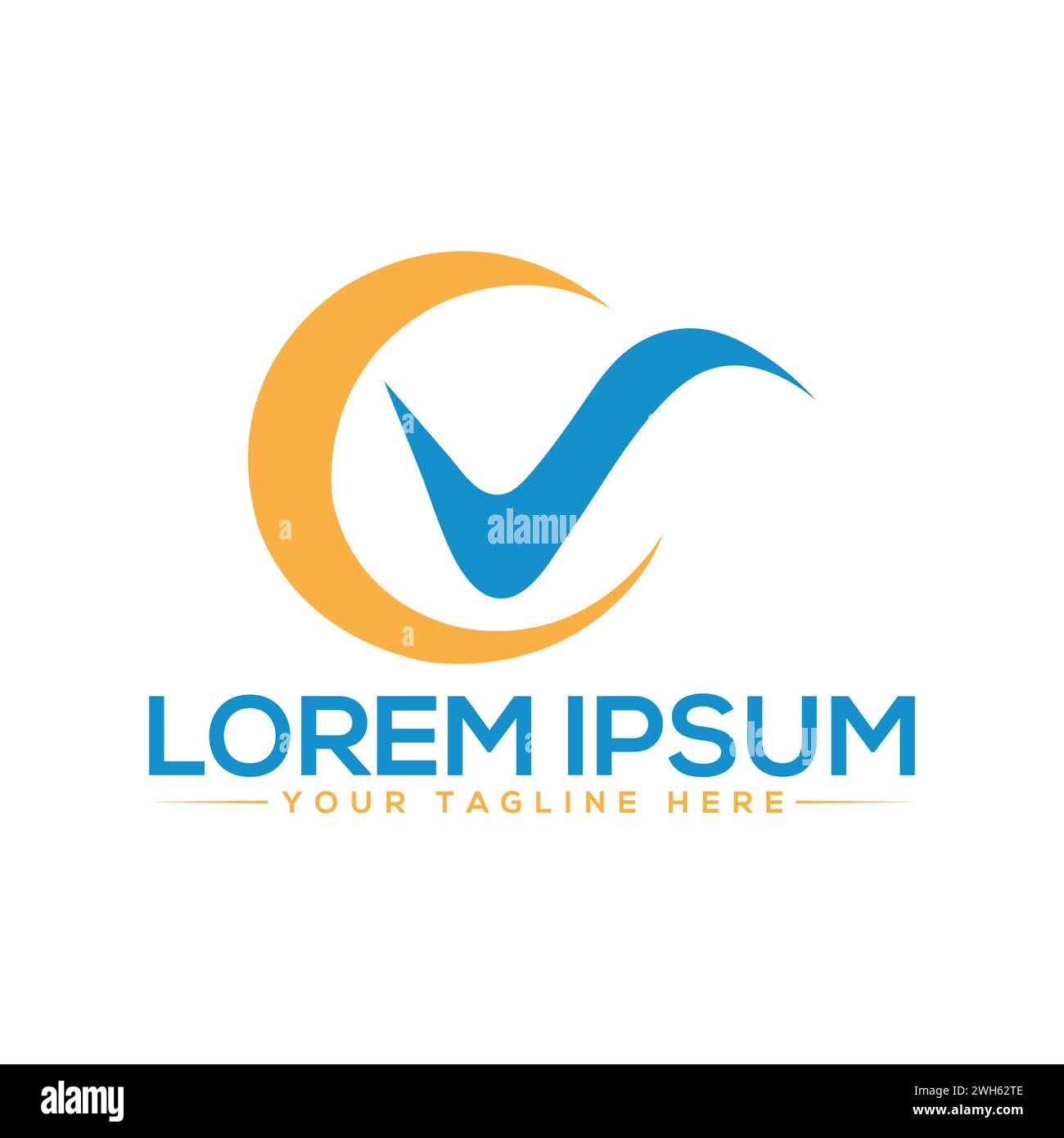 CV Letter Logo Design. Unique and Professional CV Logo Design Stock ...