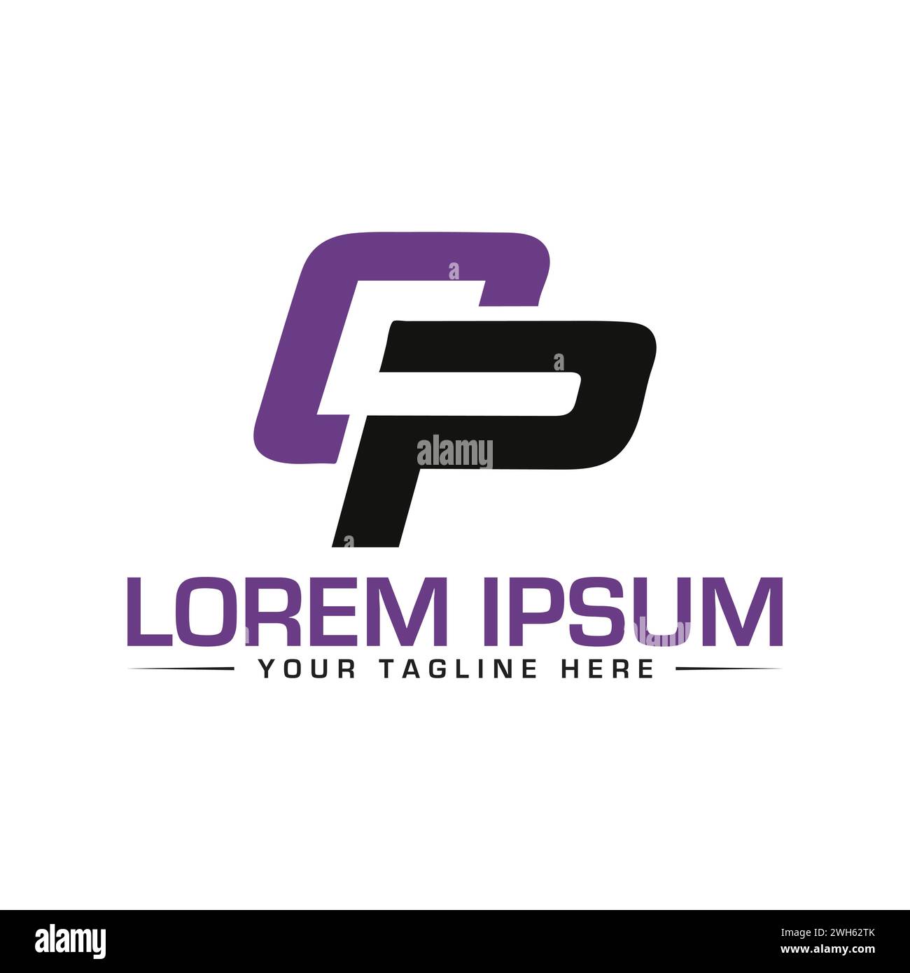 CP Letter Logo Design. Unique and Modern CP Letter Logo Design Stock ...