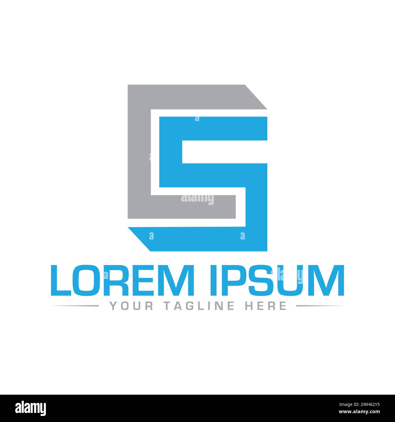 CS Letter Logo Design. Unique and Professional CS SC Logo Design Stock ...