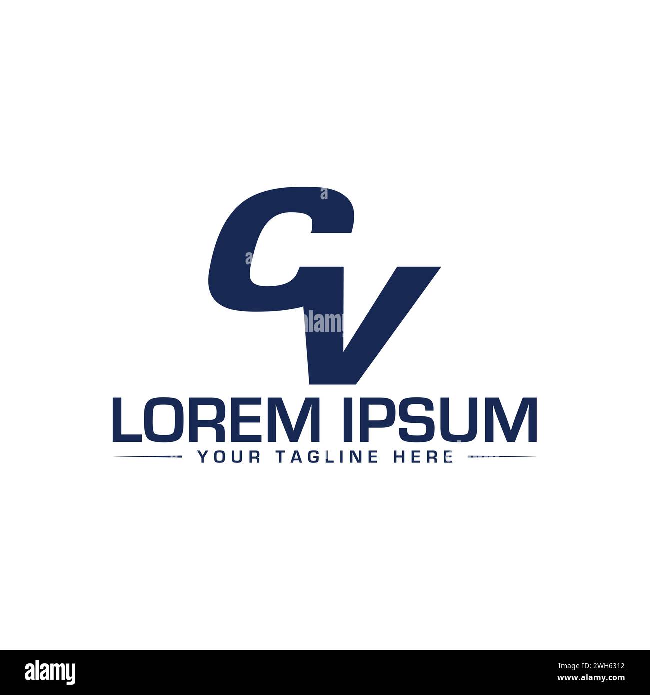 CV Letter Logo Design. Unique and Professional CV Logo Design Stock ...