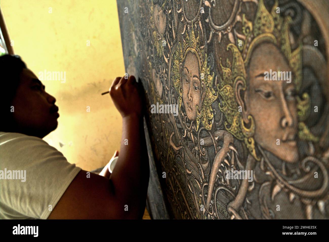 Ubud painting style hi-res stock photography and images - Alamy