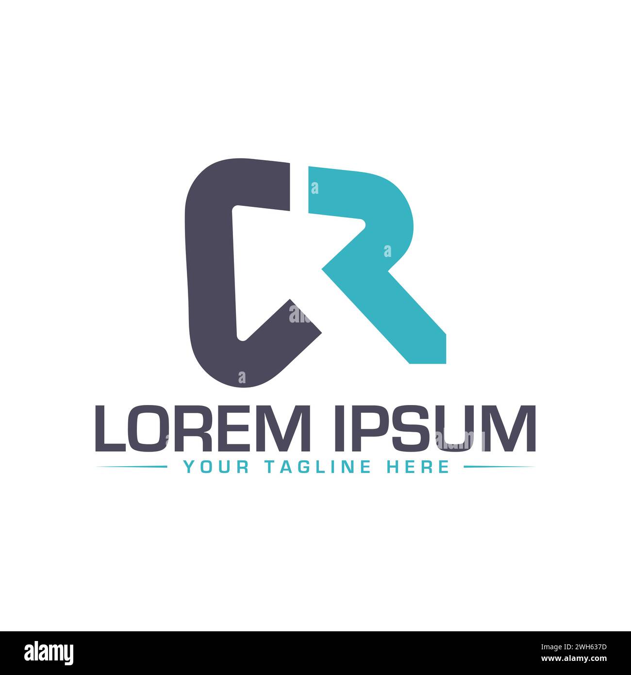 CR Letter Logo Design. Unique and Professional CR Logo Design Stock ...