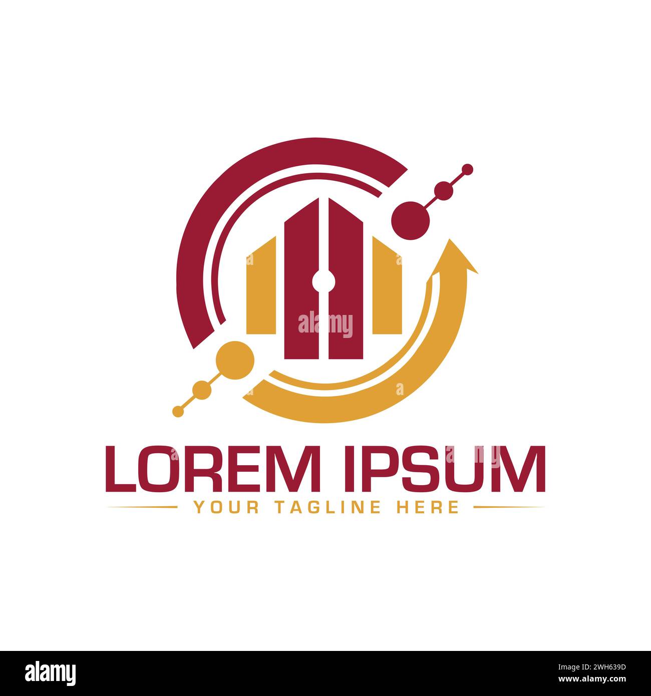 Circle Logo Design. Unique and Professional Circle Logo Design Stock ...