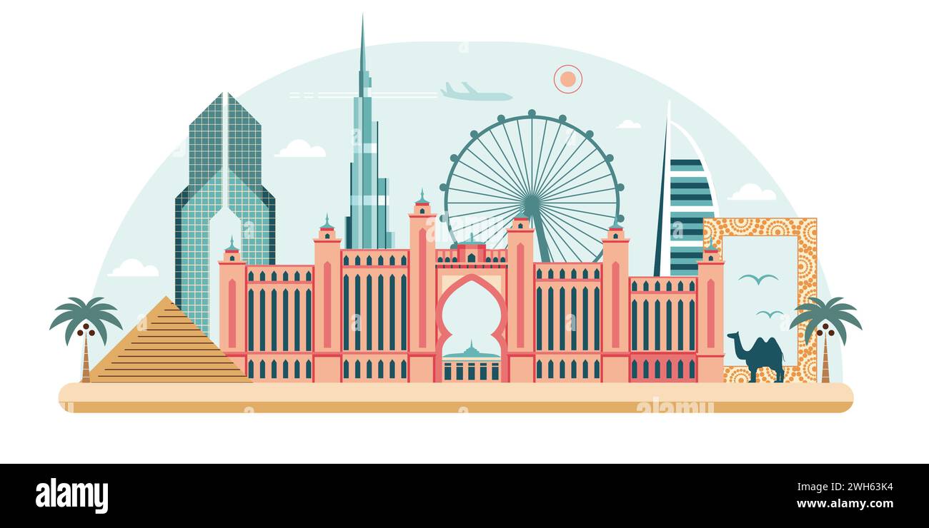 Building dubai frame Cut Out Stock Images & Pictures - Alamy