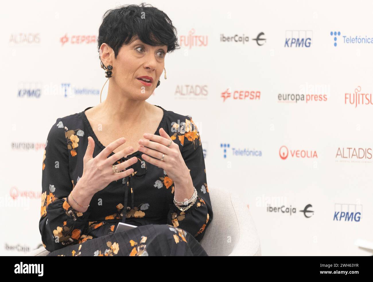 The Minister of Inclusion, Social Security and Migration, Elma Saiz ...