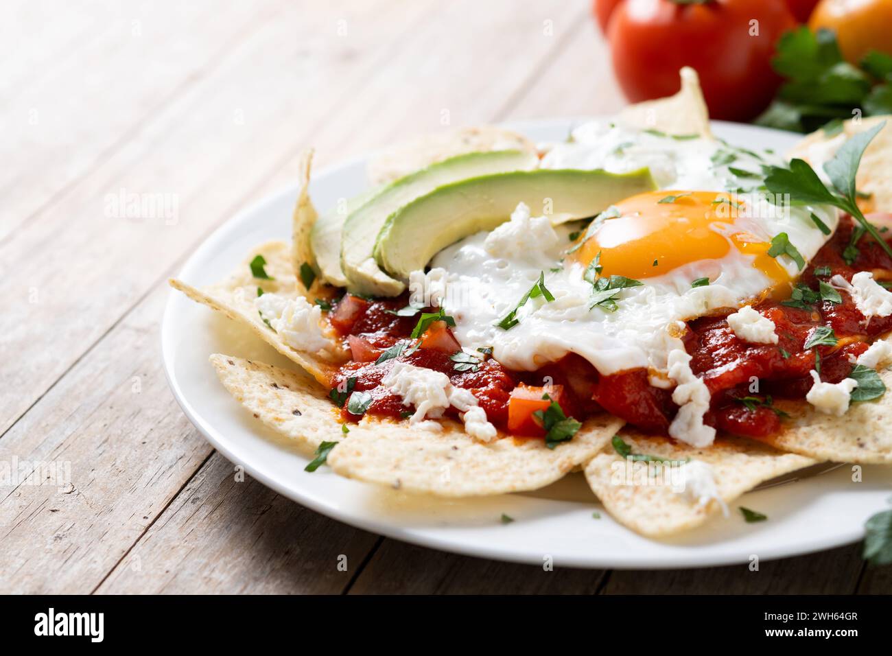 Traditional mexican chilaquiles breakfast hi-res stock photography and ...