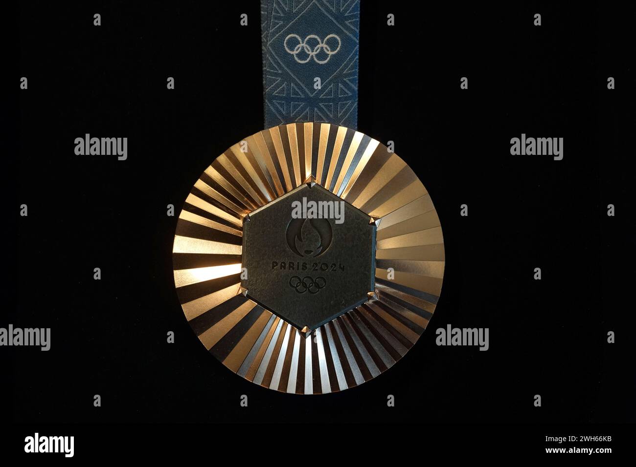 The Paris 2024 Olympic bronze medal is presented to the press, in Paris ...