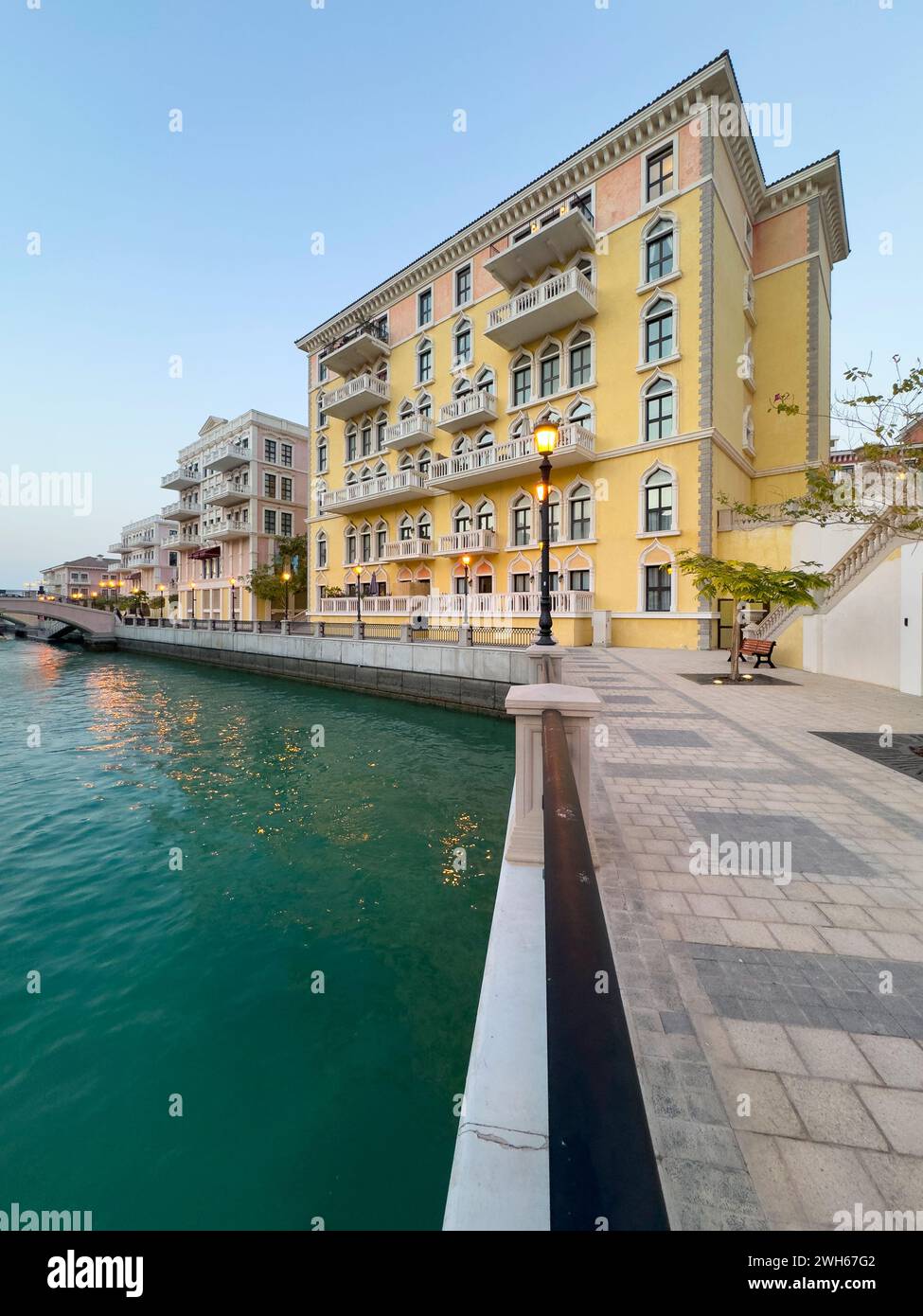 Doha, Qatar - February 01, 2024: beautiful Architecture of Qanat ...