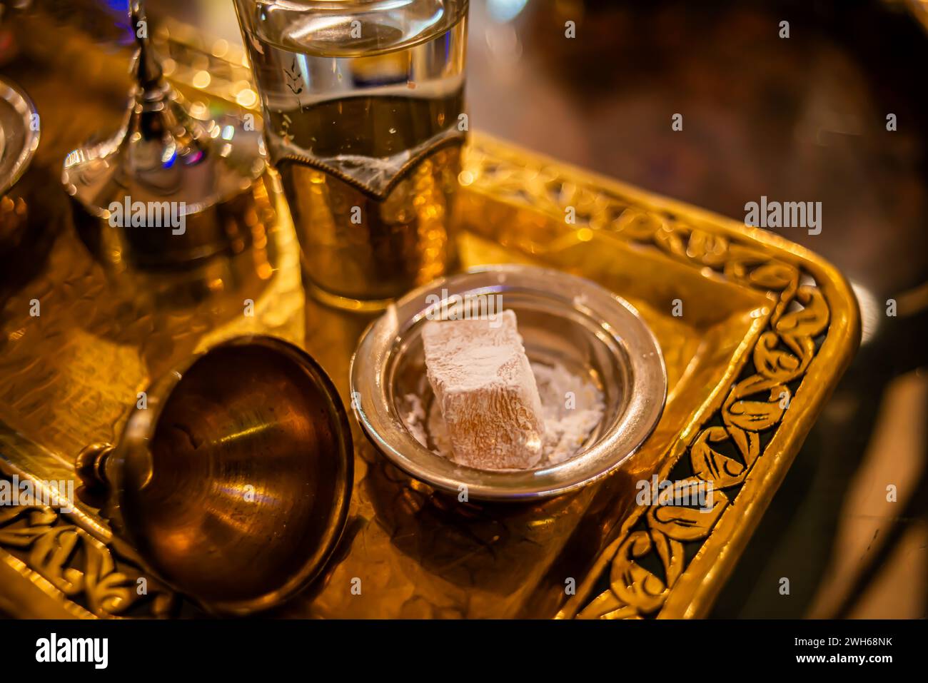 Indulge in the delightful pairing of Turkish delight and a refreshing ...