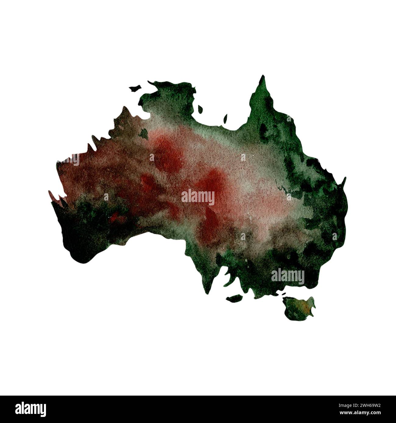 Australia map states hi-res stock photography and images - Alamy