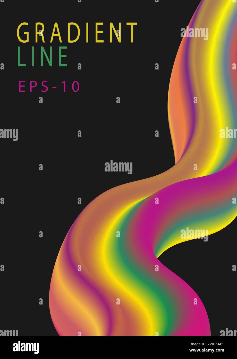 A dynamic form of color mixing. The colorful gradient design creates ...