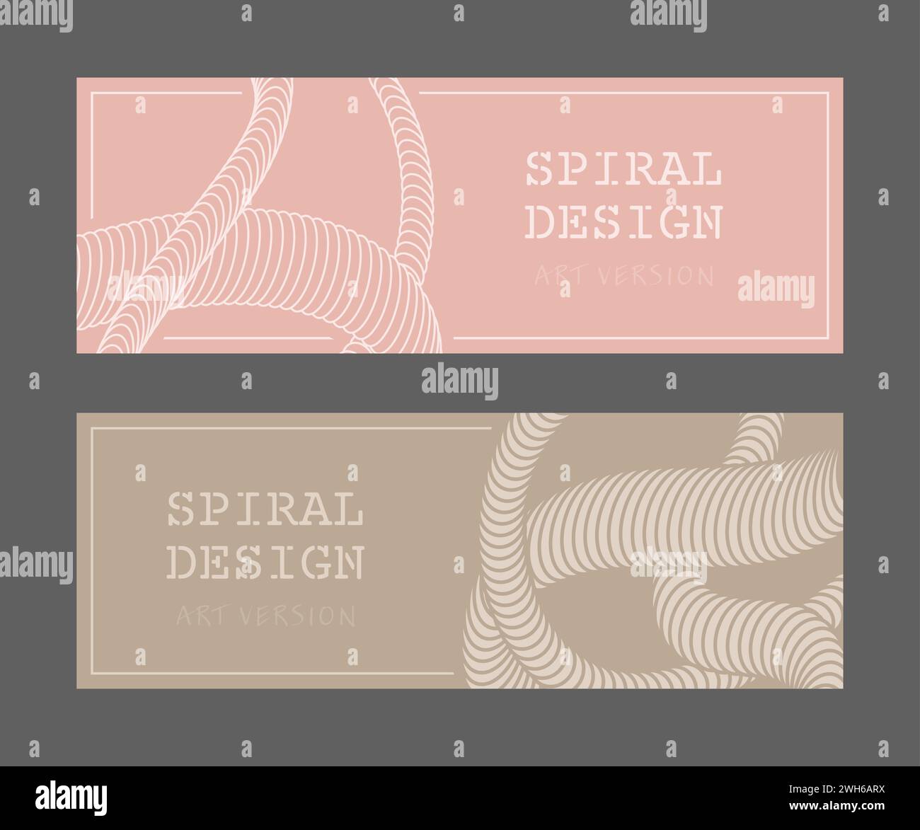 Spiral design. The template of the new trend covers, banners, posters ...