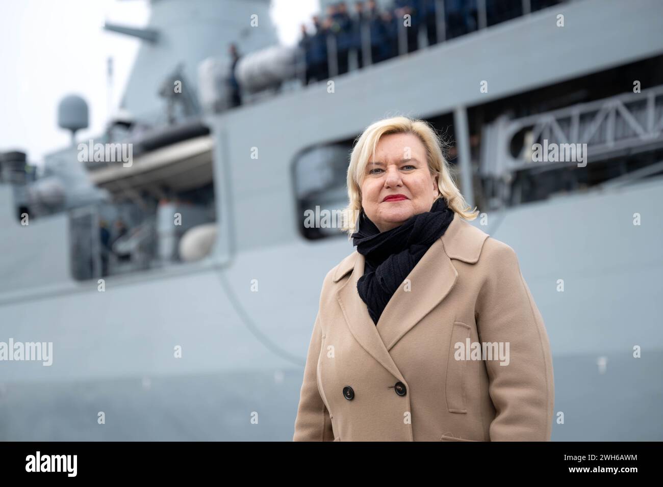 Wilhelmshaven, Germany. 08th Feb, 2024. Eva Högl (SPD), Parliamentary ...