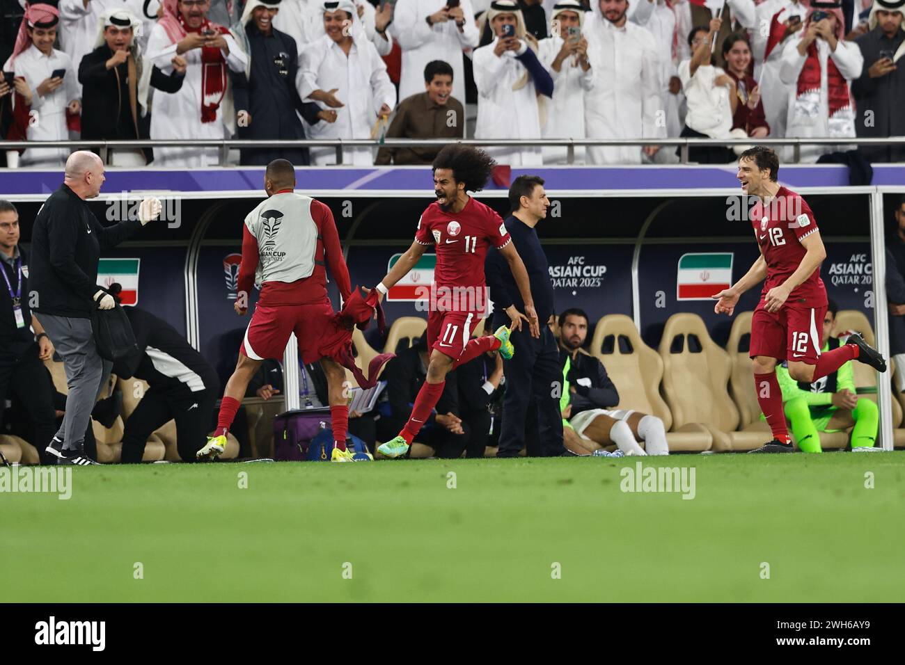 Doha, Qatar. 7th Feb, 2024. Akram Afif (QAT) Football/Soccer : Afif ...