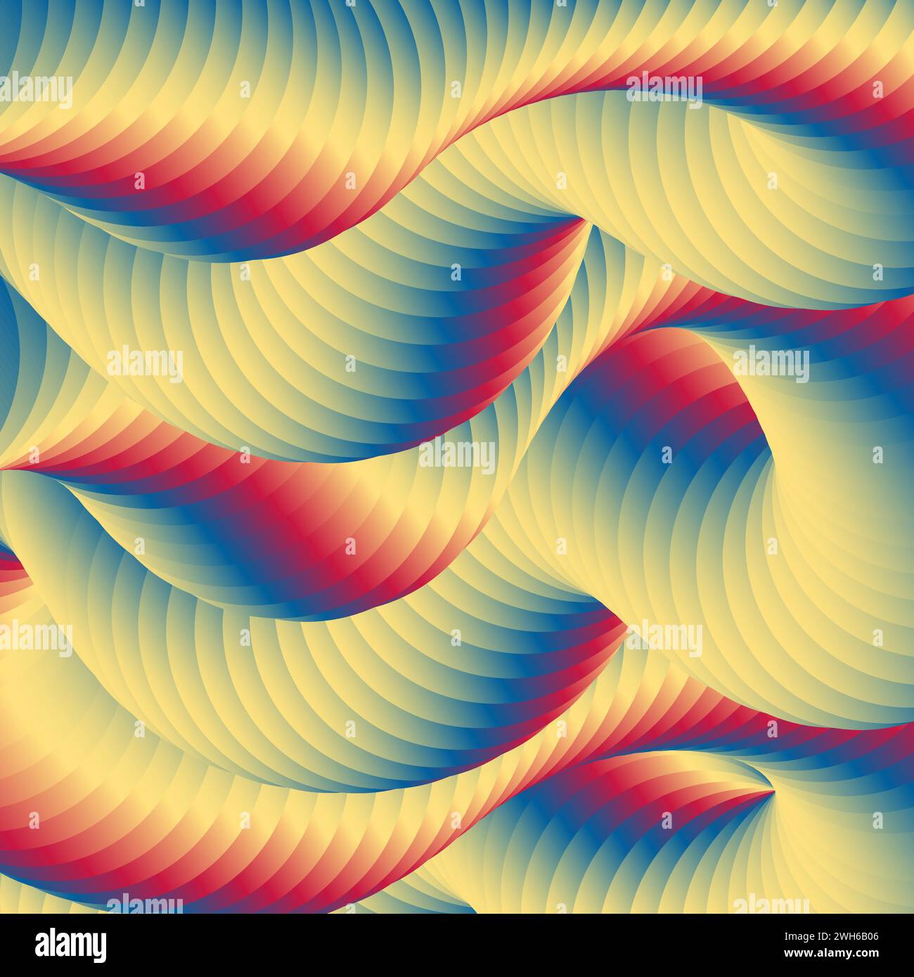 Abstract colorful background with gradient. The illusion of three ...