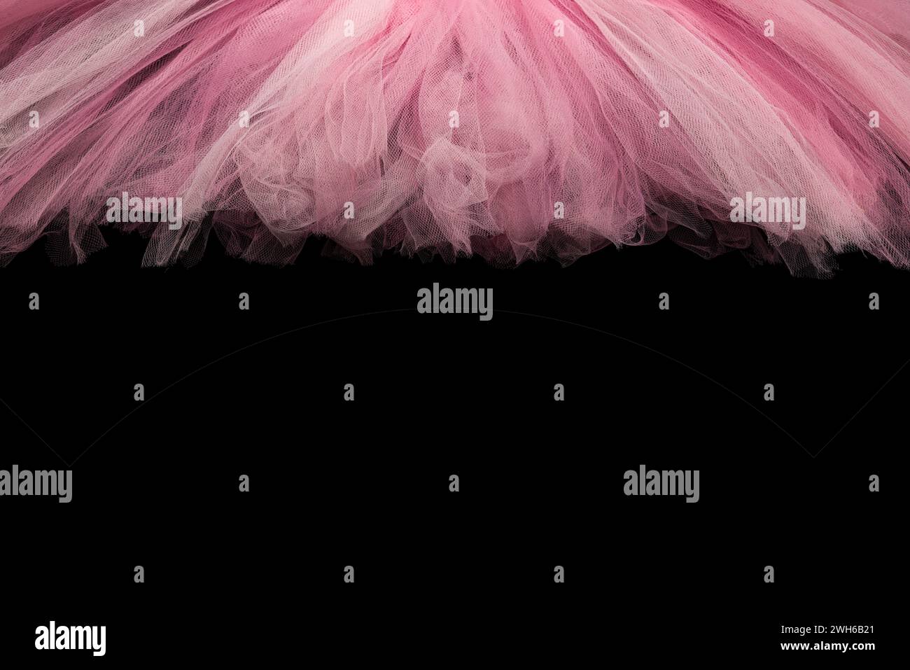 Pink tule tutu fabric used for graphic border frames Stock Photo - Alamy