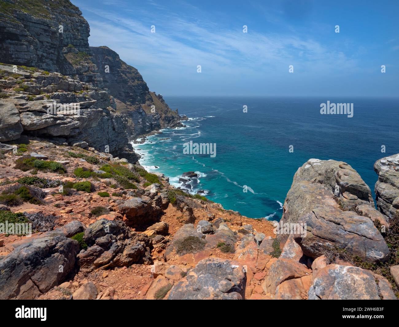 Cape Point on the Cape Peninsula southwestern tip of the African ...