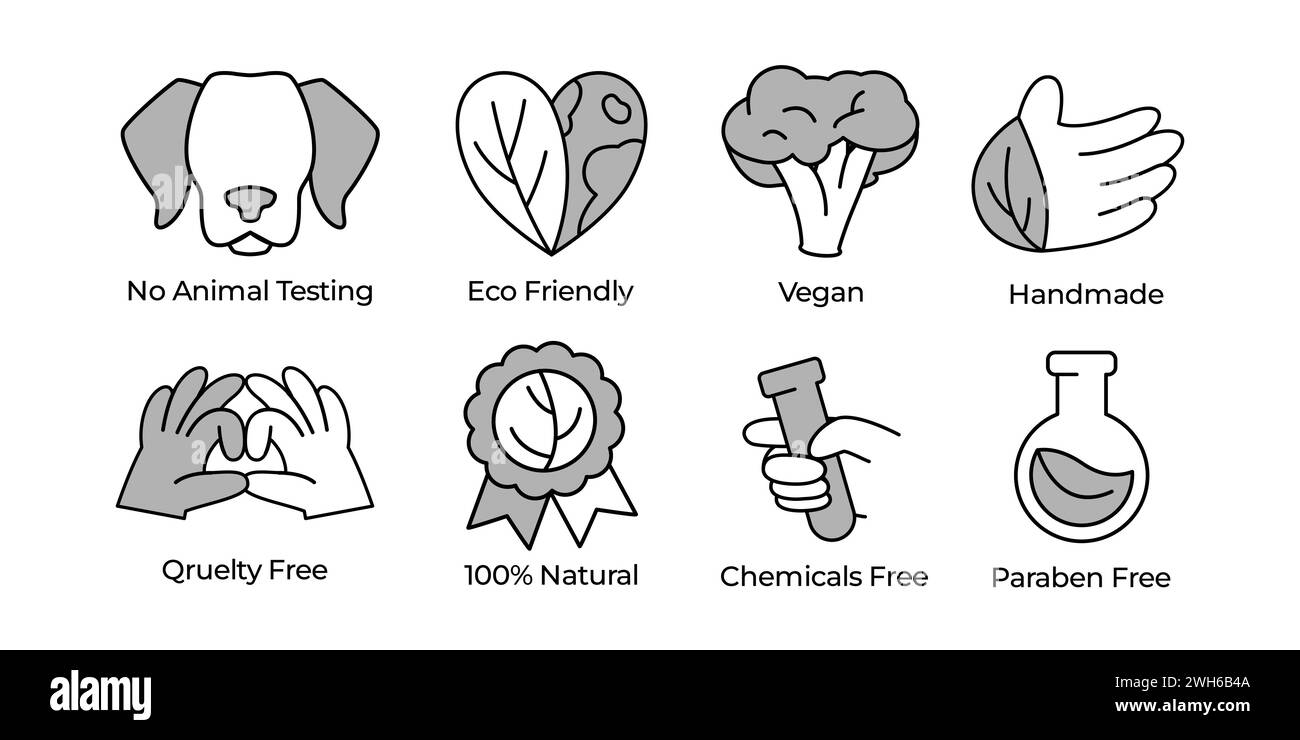 icon ecology environment nature vegan handmade no animal testing ...