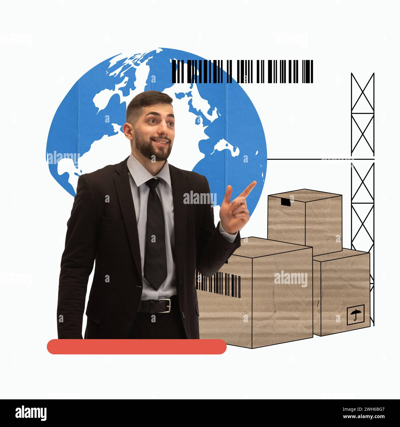 Smart packaging supply chain Cut Out Stock Images & Pictures - Alamy