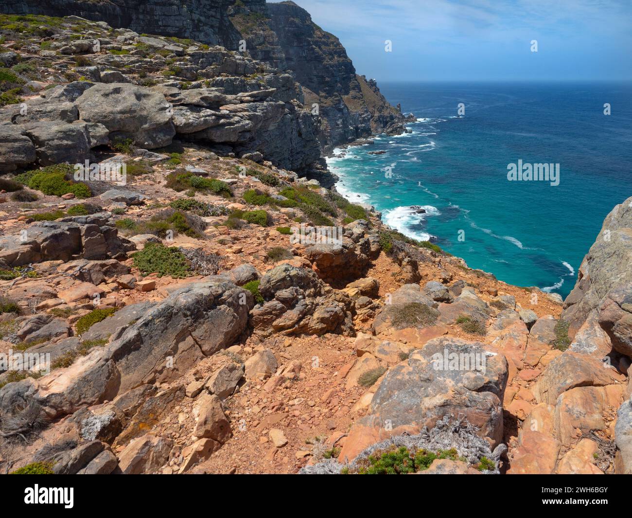 Cape Point on the Cape Peninsula southwestern tip of the African ...