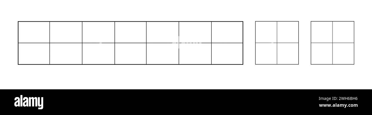 Simple table chart illustration isolated on white. Blank table. Time ...