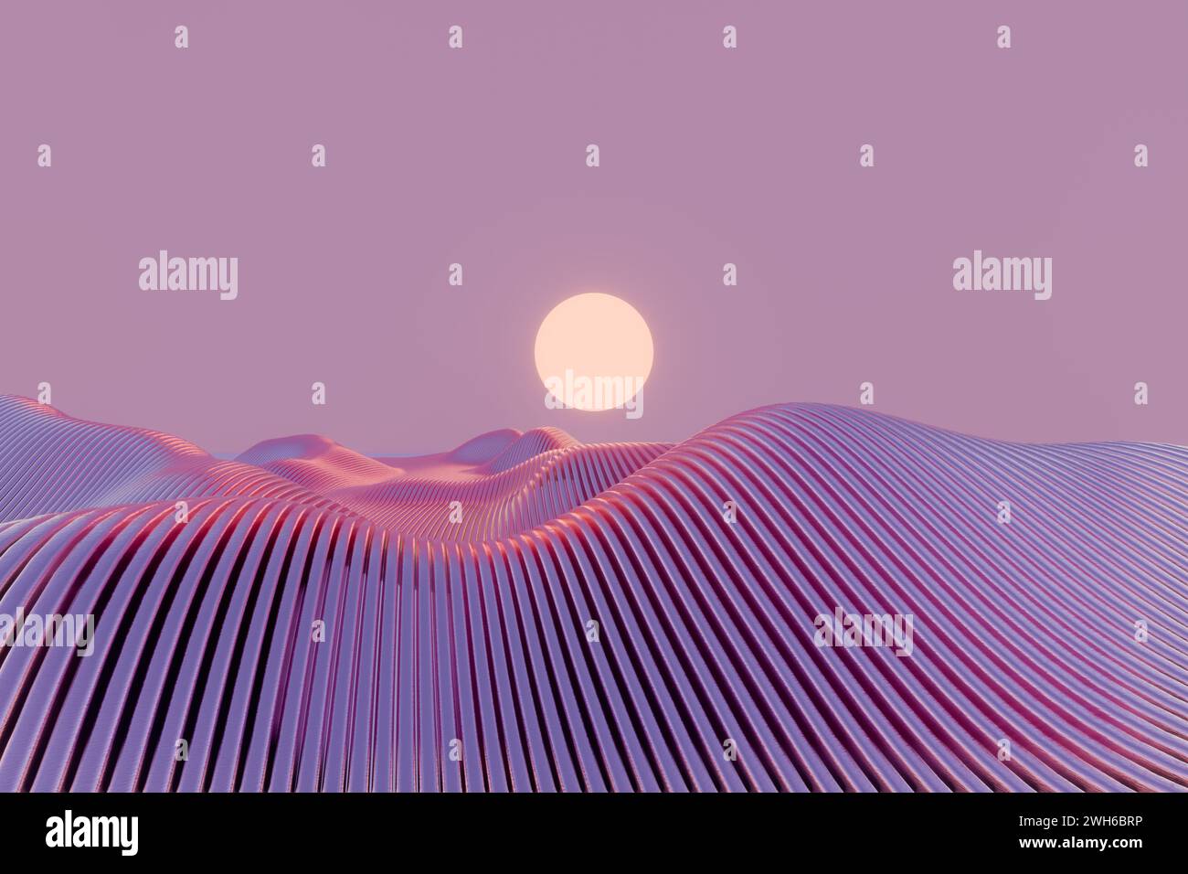 3D minimalist animation with a retro wave vibe, featuring pastel colors ...
