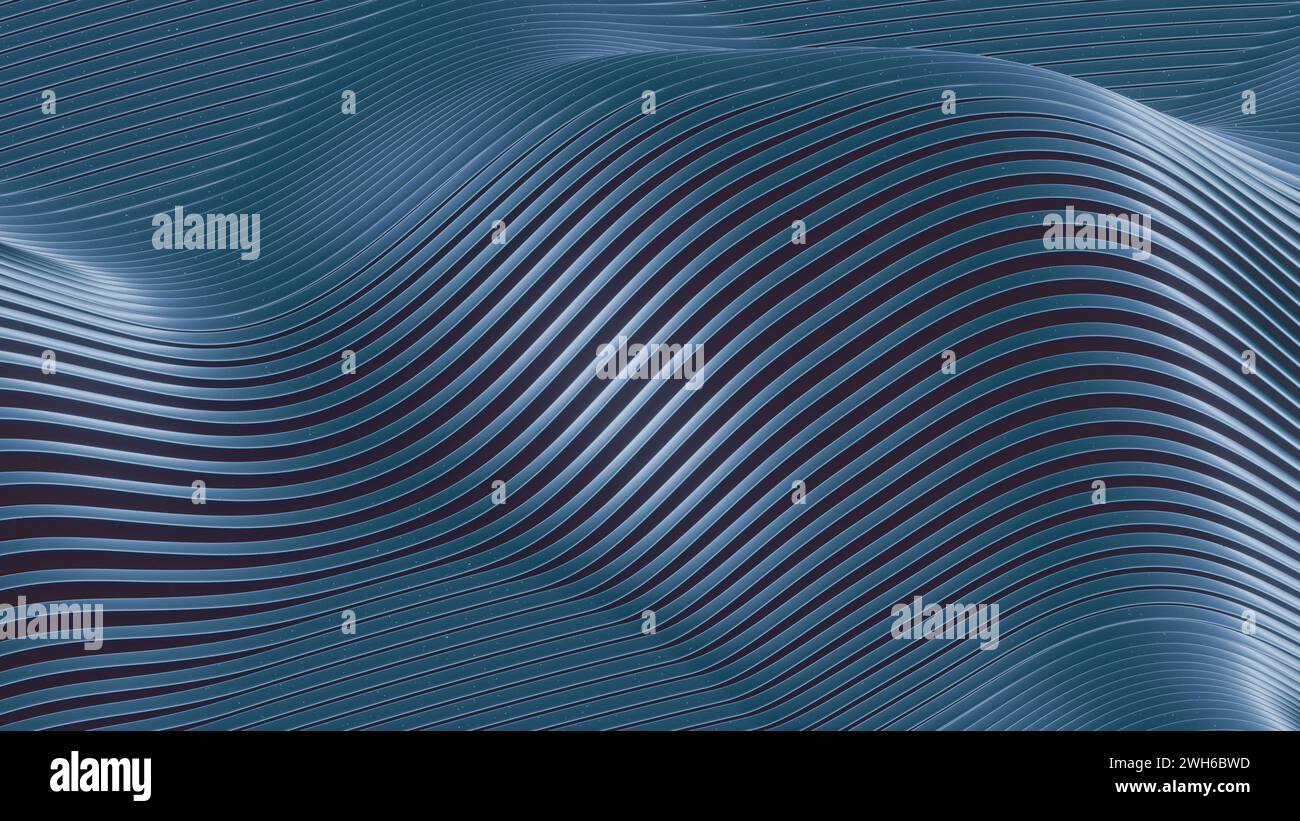 3D minimalist design featuring a retro wave, merging modern aesthetics ...