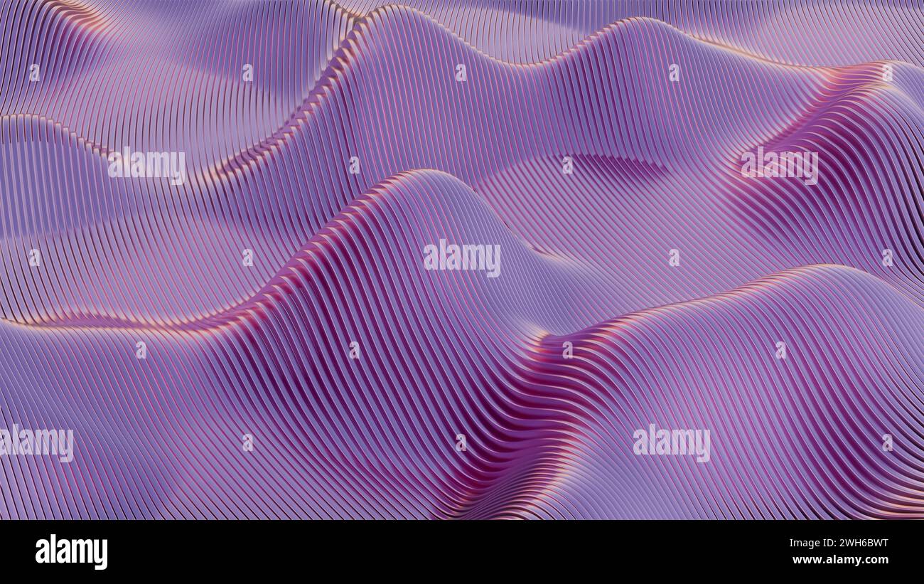 3D minimalist design featuring a retro wave, merging modern aesthetics ...