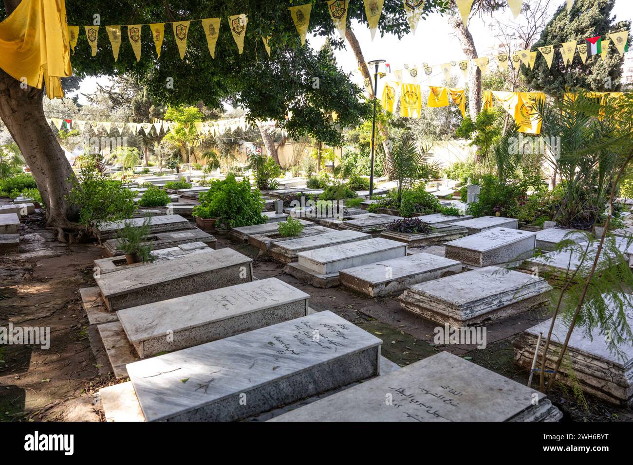 Beirut, Lebanon. 08th Feb, 2024. Grave of Hamas deputy leader Saleh al ...