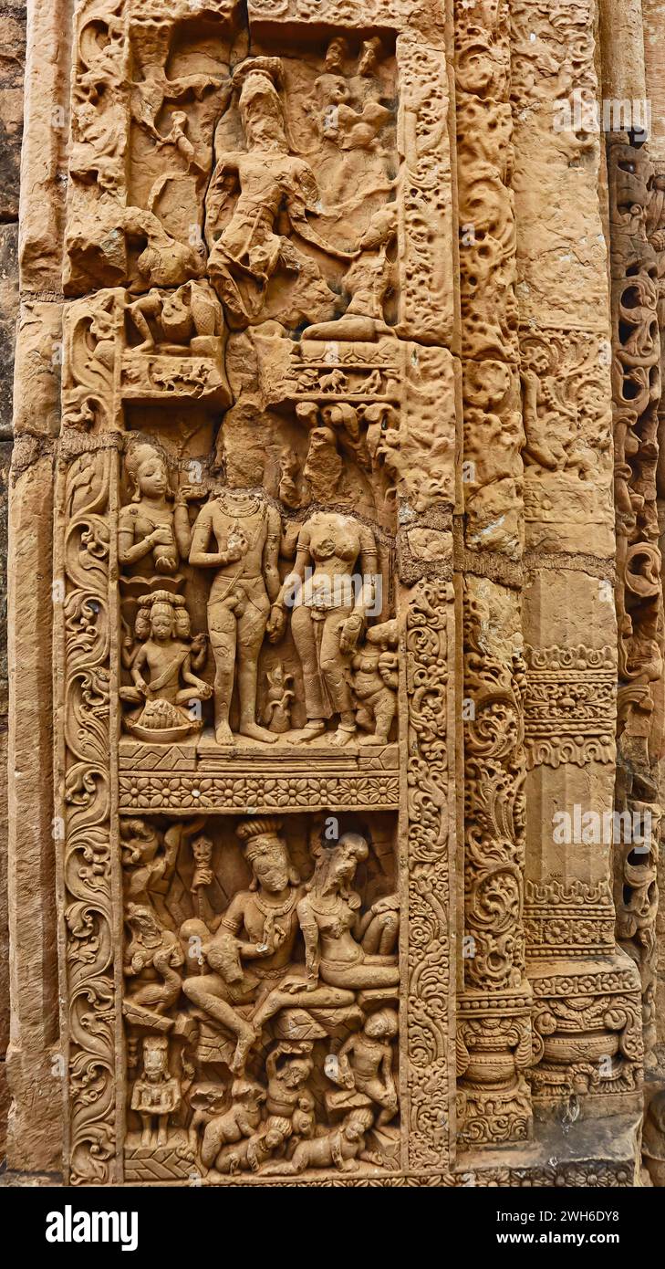 Ancient Stories Carved on the Entrance of Bhima Kichak Temple, Malhar ...