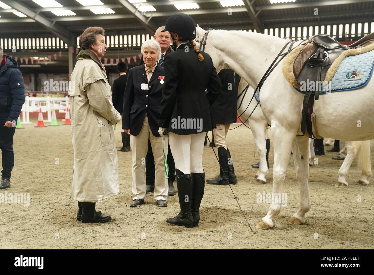 The Princess Royal, Vice Patron of the British Horse Society, during a ...