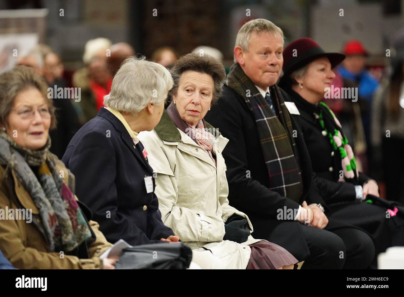 The Princess Royal (centre), Vice Patron of the British Horse Society ...