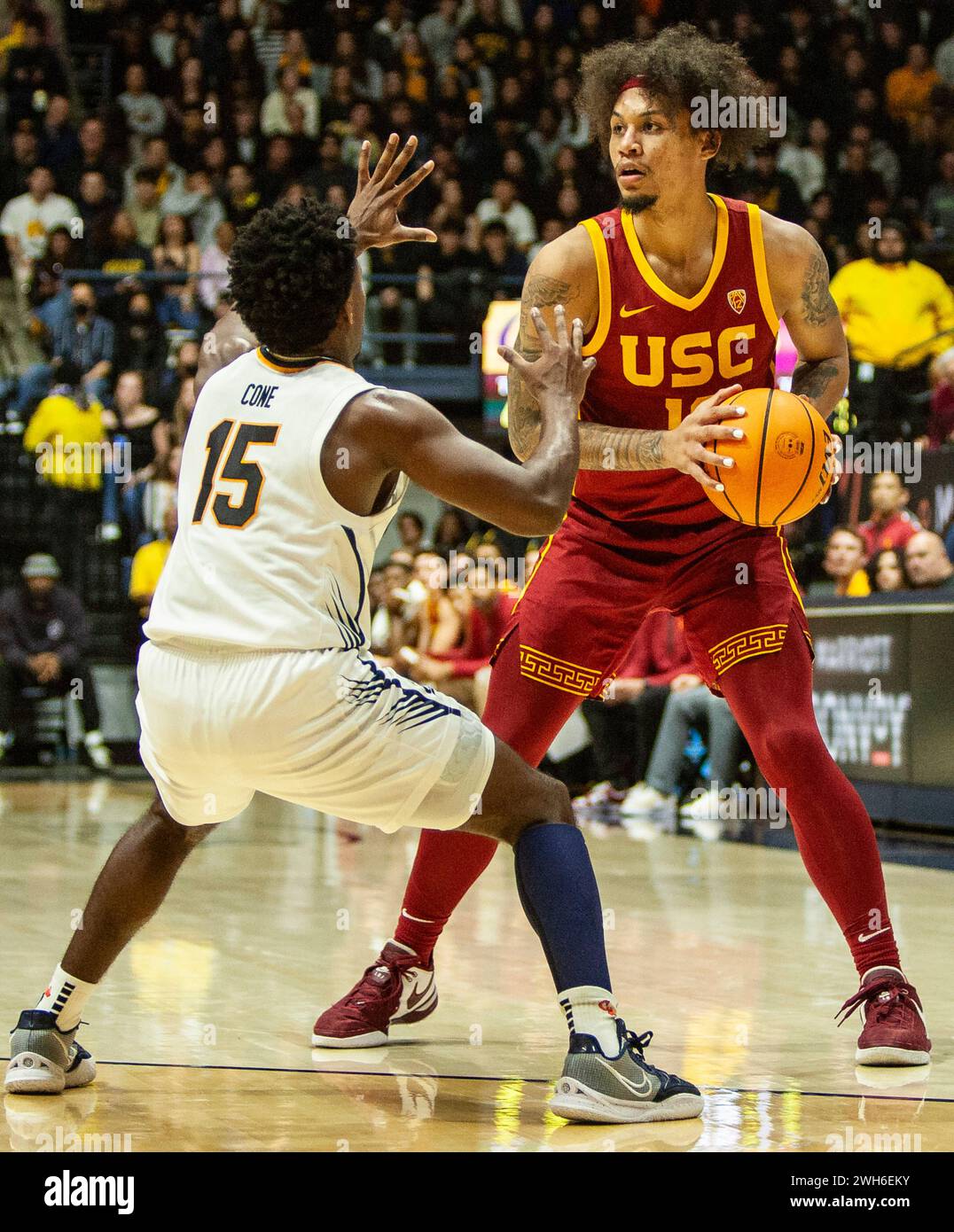 Haas Pavilion. 07th Feb, 2024. CA U.S.A. USC forward DJ Rodman (10 ...