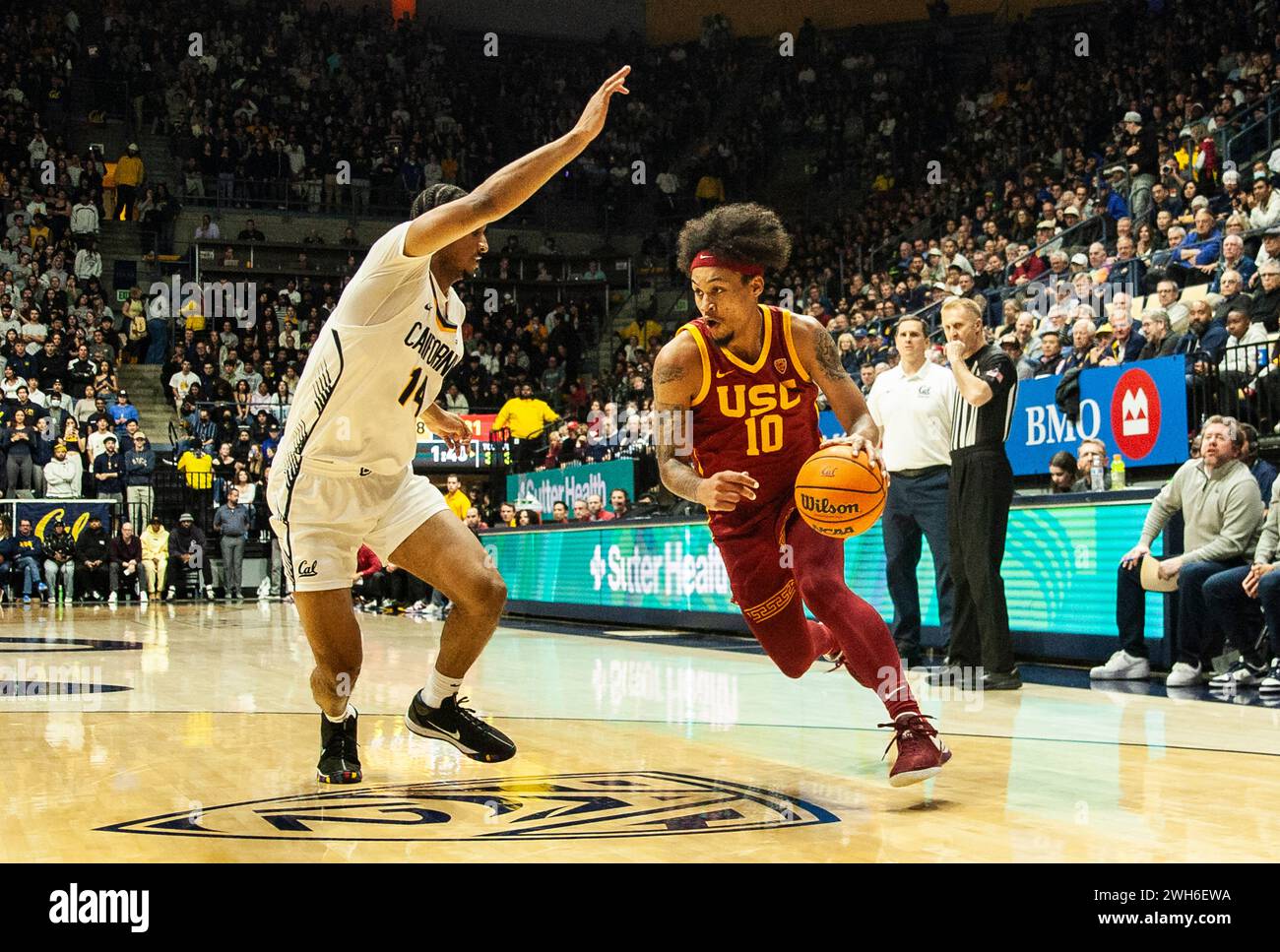 Haas Pavilion. 07th Feb, 2024. CA U.S.A. USC forward DJ Rodman (10 ...