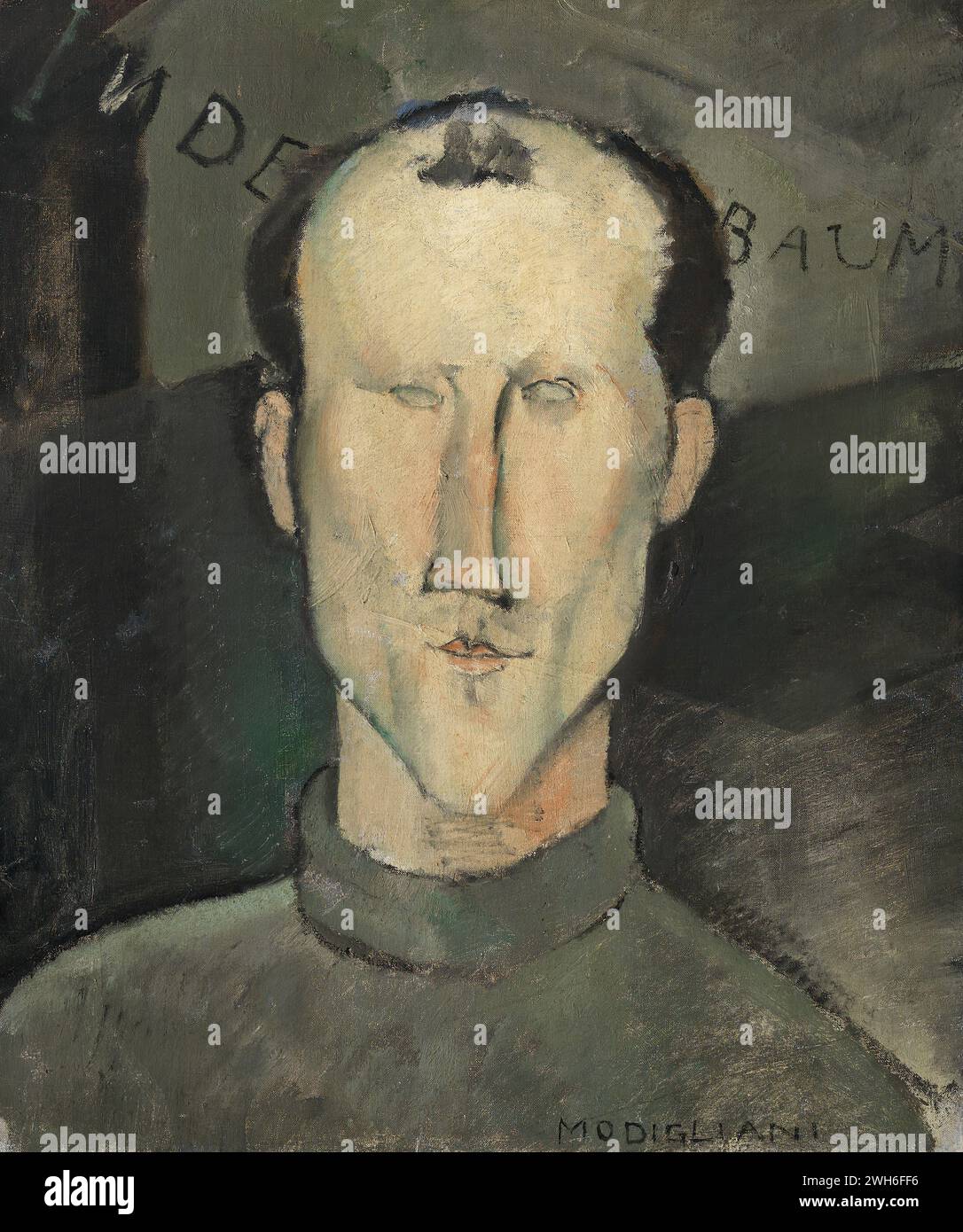 Amedeo Modigliani (1884-1920, Italian, Expressionism) Portrait of Léon ...