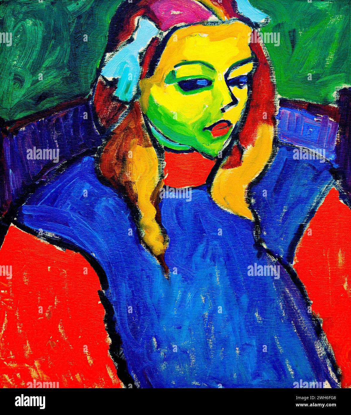 Alexej von Jawlensky (1864–1941), Russian [Expressionism] "Girl with ...