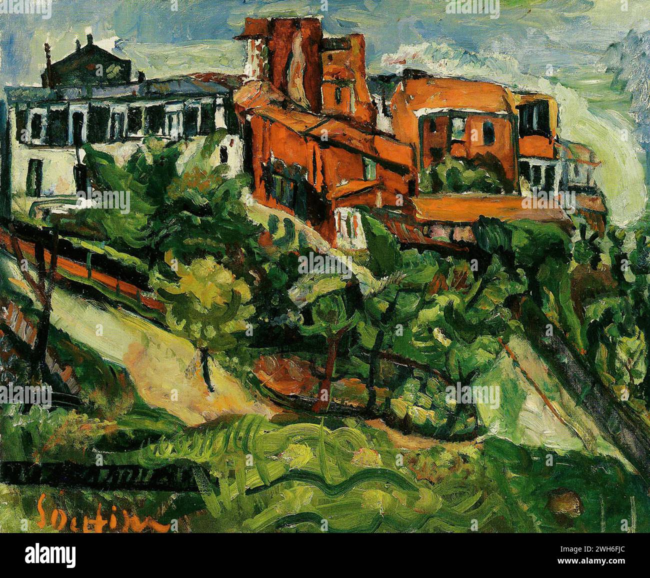 Chaïm Soutine, (1893–1943), Russian-French, Expressionism Maisons ...