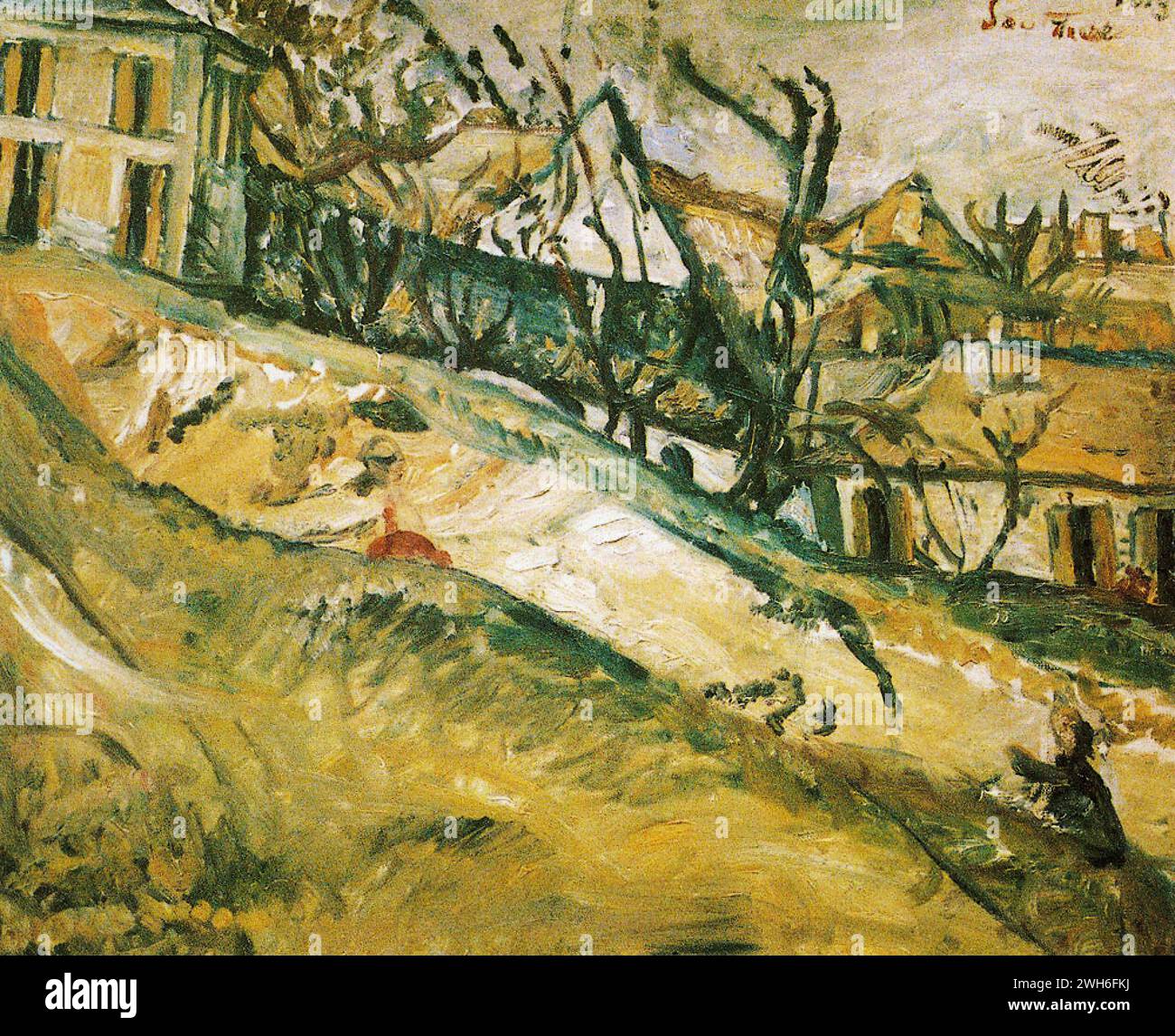 Chaïm Soutine, (1893–1943), Russian-French, Expressionism Paysage ...