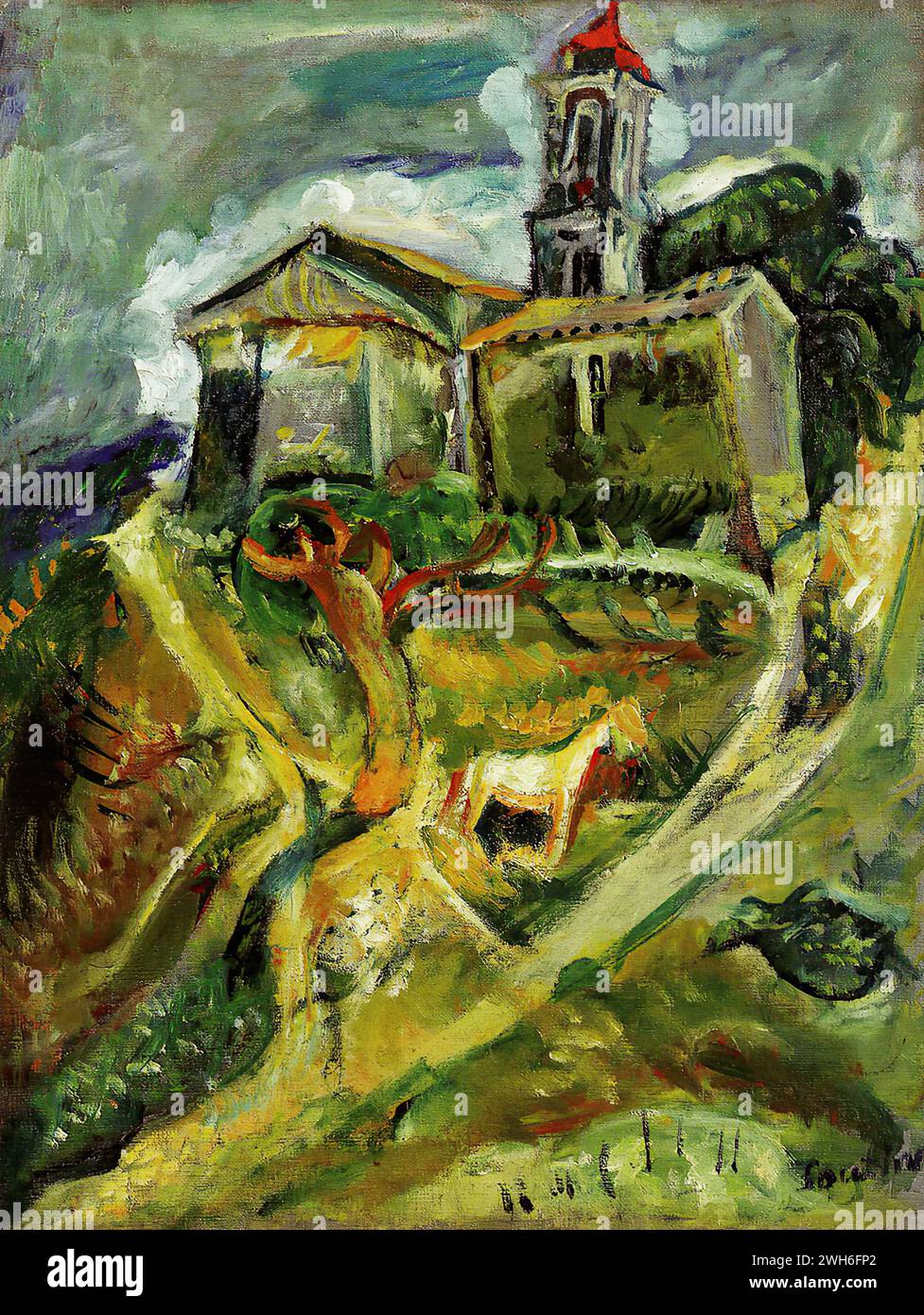 Chaïm Soutine, (1893–1943), Russian-French, Expressionism Paysage du ...