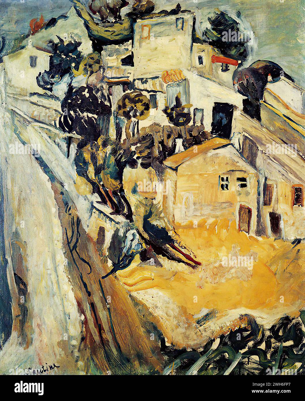 Chaïm Soutine, (1893–1943), Russian-French, Expressionism Paysage de ...