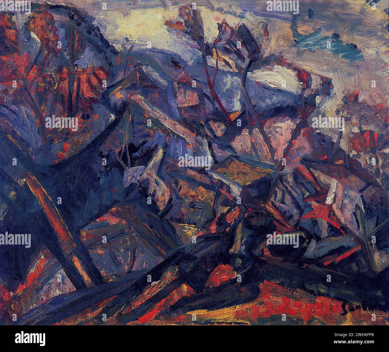 Chaïm Soutine, (1893–1943), Russian-French, Expressionism Paysage de ...