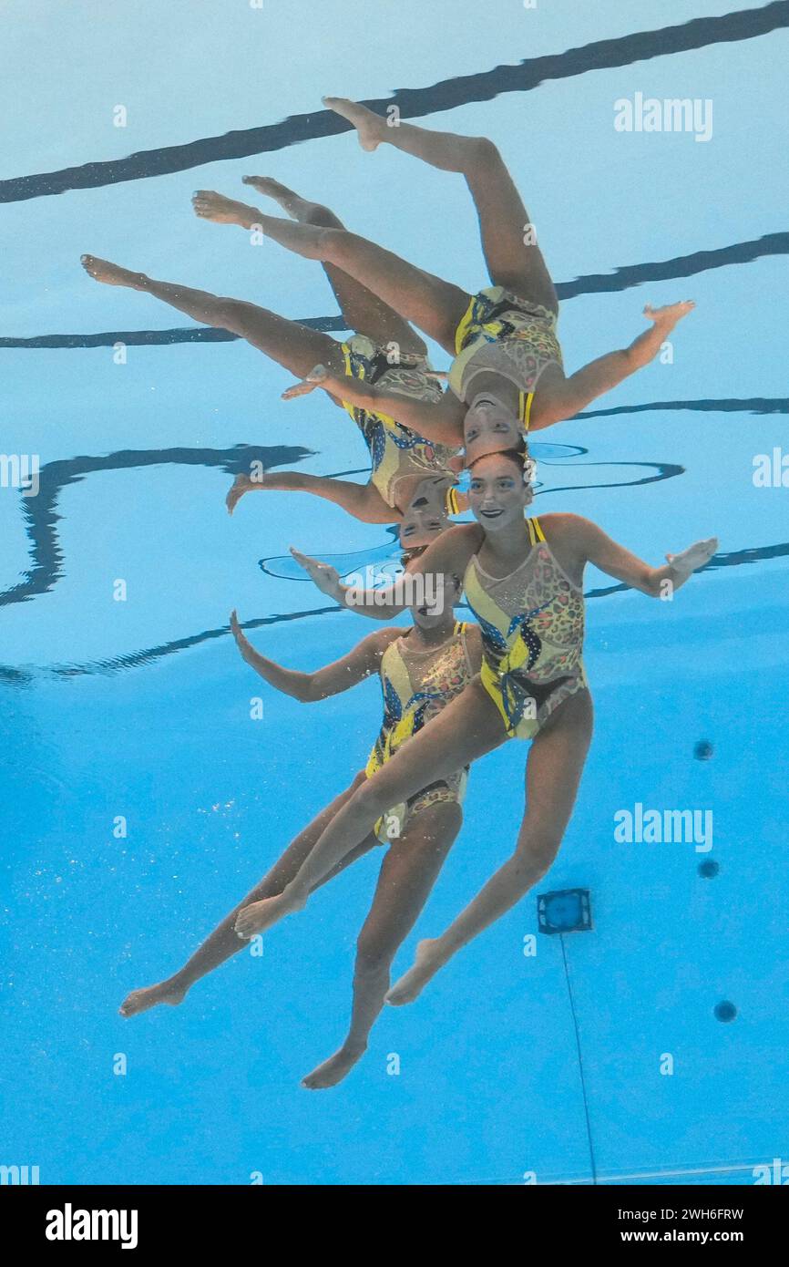 Estefania Roa Bernal and Melisa Ceballos Correa of Colombia compete in ...